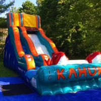 China Customized Size Inflatable Bounce Slide Dry and Water Air Slide for Outdoor Adventures for sale