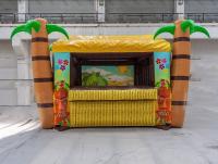 China Inflatable Pub Tent Blower With Blower Serving Inflatable Tropical Tiki Bar Exhibition for sale
