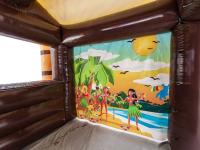 China Inflatable Pub Tent Blower With Blower Serving Inflatable Tropical Tiki Bar Exhibition for sale