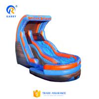 China Customized Inflatable Water Slide With Pool For Kids And Adults Rock Climbing Game for sale