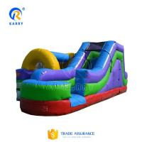China Customized Inflatable Water Slide With Pool For Kids And Adults Rock Climbing Game for sale
