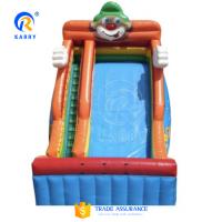 China Customized Inflatable Water Slide With Pool For Kids And Adults Rock Climbing Game for sale