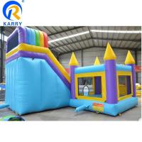 China Big Water Slide Inflatable With Pool For Kids Popular Bouncy Castle And Blower Unisex for sale