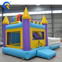 China Big Water Slide Inflatable With Pool For Kids Popular Bouncy Castle And Blower Unisex for sale