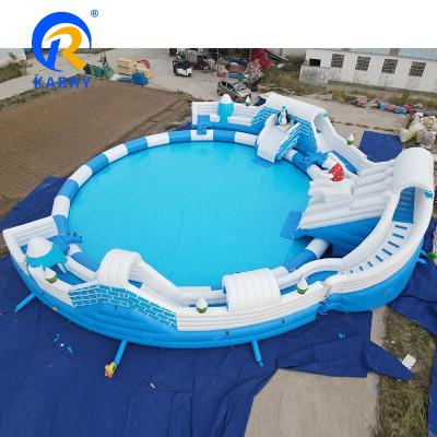 China Unisex Outdoor Activity Large Inflatable Ice and Snow Kingdom Combination with Slide for sale