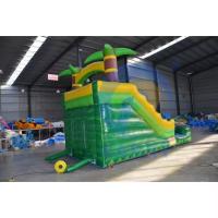 China 4X9M Size PVC Outdoor Inflatable D Slide for Park Entertainment Accessories Air Blower for sale
