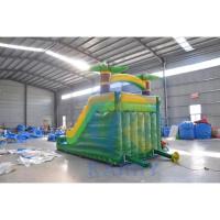 China 4X9M Size PVC Outdoor Inflatable D Slide for Park Entertainment Accessories Air Blower for sale