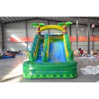 China 4X9M Size PVC Outdoor Inflatable D Slide for Park Entertainment Accessories Air Blower for sale