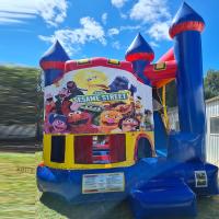 China Outdoor Playground Inflatable Bouncer 13x13 Sesame Street Bouncy Castle for Kids' Fun for sale