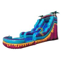 China Experience the Thrill of Sliding into a Pool with Our Backyard Inflatable Water Slide for sale