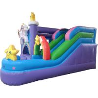 China 8-13 Years Age Range Inflatable Bounce House with Slide and Rainbow Horse Design for sale