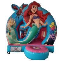 China Little Bouncing Jumping Castle with Mermaid Theme Age Range 14 Years up PVC Material for sale