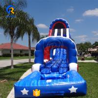 China Amusement Park Equipment Outdoor Inflatable Toy Water Slide Max Capacity 100-500kg PVC for sale