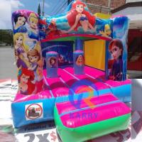 China Party Rental Essential PVC Inflatable Bounce House with Mermaid Theme and Blower for sale