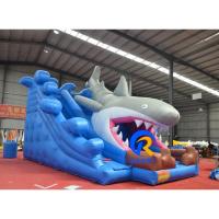 China Customized Big Shark Inflatable Water Slide for Pool OEM Commercial Occasion for sale