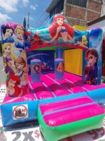 China Party Rental Essential PVC Inflatable Bounce House with Mermaid Theme and Blower for sale