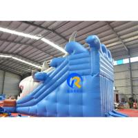 China Customized Color Wet/Dry Inflatable Building with Slide and Blower Unisex Outdoor Fun for sale