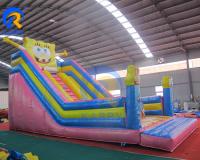 China Commercial PVC Inflatable Bounce House and Dry Slide for Party Rentals Indoor 8x3x5m for sale