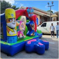 China Inflatable Bounce House with Slide Cartoon Paw Dog Patrol Theme Age Range 14 Years up for sale