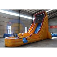 China Commercial Grade Fancy Inflatable Water Slide with Digital Printing 18ft Square Size for sale