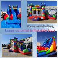 China Outdoor Park Unisex Commercial Colorful Tetris Jumping Inflatable Bounce House for Kids for sale