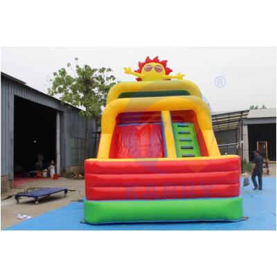 China Outdoor Inflatable Water Slide With Blower For Kids And Adults Customized Logo 3.6*6m for sale