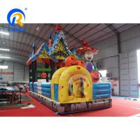 China Popular Castle Halloween Witch Castle Inflatable Bounce House with Slide and Air Blower for sale