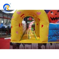 China Popular Castle Halloween Witch Castle Inflatable Bounce House with Slide and Air Blower for sale