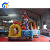 China Popular Castle Halloween Witch Castle Inflatable Bounce House with Slide and Air Blower for sale