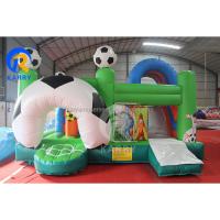 China Jump Slide and Score PVC Inflatable Bouncer House Combo for Unisex Soccer Enthusiasts for sale