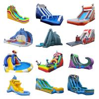 China Max Capacity 100-500kg Hot Inflatable Dry Slide for Kids and Adults Big Shark Design for sale