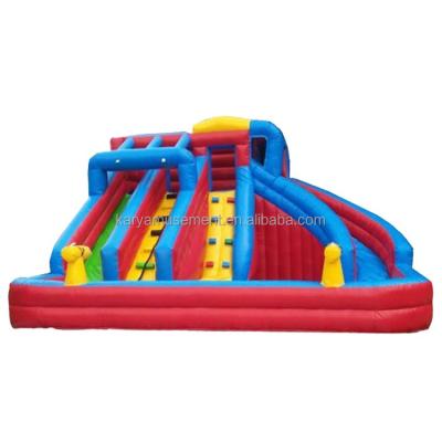 China Summer Big Pool Slide Inflatable Castle for Kids' Outdoor Swimming Pool Climbing Game for sale