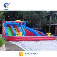 China Summer Big Pool Slide Inflatable Castle for Kids' Outdoor Swimming Pool Climbing Game for sale