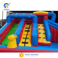 China Summer Big Pool Slide Inflatable Castle for Kids' Outdoor Swimming Pool Climbing Game for sale