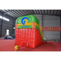 China Custom Logo Printed Inflatable Water Slide and Blower with Pool in 2024 for sale