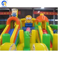 China Air Blower Accessories Inflatable Minions Fun City Bouncy Castle for Children's Playtime for sale