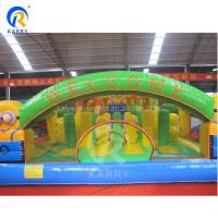 China Air Blower Accessories Inflatable Minions Fun City Bouncy Castle for Children's Playtime for sale