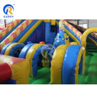 China Repair Kits Included Large Inflatable Castle with Inflatable Slide and Obstacle Course for sale