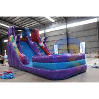 China OEM Accepted Mini Unicorn PVC Inflatable Water Slide with Pool and Rocking Climbing for sale