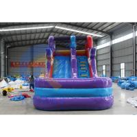 China 5-10 Passengers Customized Commercial Grade PVC Unicorn Inflatable Water Slide with Pool for sale