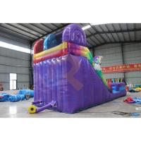 China 5-10 Passengers Customized Commercial Grade PVC Unicorn Inflatable Water Slide with Pool for sale