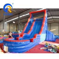 China CE EN14960 Certified Wide Base Air Slide Water Bouncer Inflatable Waterslide for Adults for sale