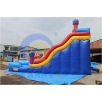 China Indoor Red and Blue Kids Water Park Inflatable Games Slide with Digital Printing Logo for sale