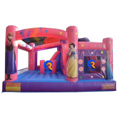 China PORTABLE Princess Castle Bounce House Inflatable Bouncer Slide Combo for Children for sale