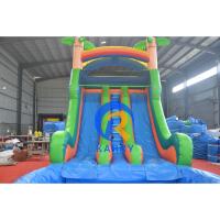 China Customized Color Large Bouncy Castle Combo with Pool Digital Printing and Steep Slide for sale