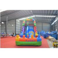 China 16' Building Blocks Wet/Dry Inflatable Water Slide Bounce House Combo for Family Play for sale