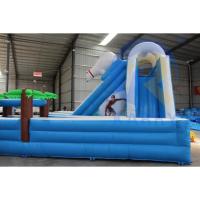 China Commercial Inflatable Water Slide Polar Bear Arctic Plunge Dual Lane for Outdoor Fun for sale