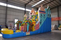 China 27FT Princess Castle Themed Commercial Inflatable Water Slides Outdoor Dry for Adults for sale