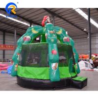 China Unisex Customized Green Christmas Tree Inflatable Castle Trampoline with Payment Terms T/T for sale