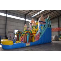 China 27FT Princess Castle Themed Commercial Inflatable Water Slides Outdoor Dry for Adults for sale
